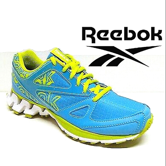 Reebok | Shoes | Reebok Zigtech Athletic Neon Running Sneakers Nwot ...